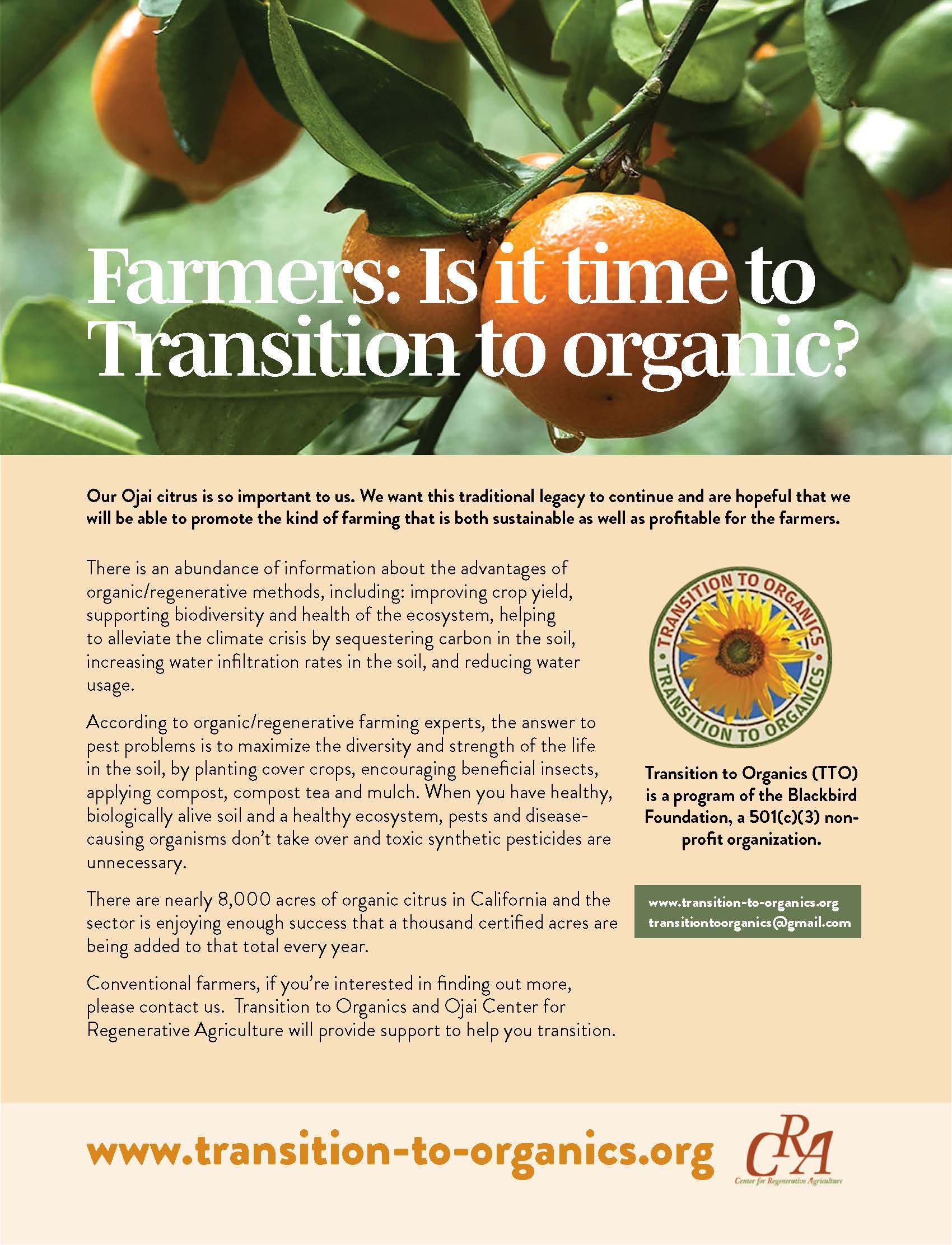 Transition to Organics | feed the soil, nourish the people